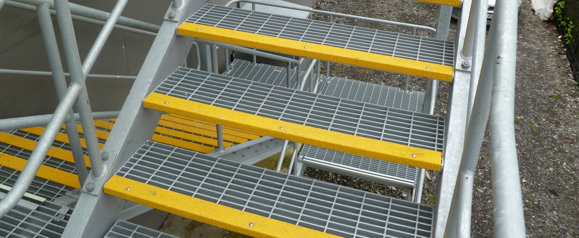 Steel Stair Treads Christchurch - Grated Stair Treads